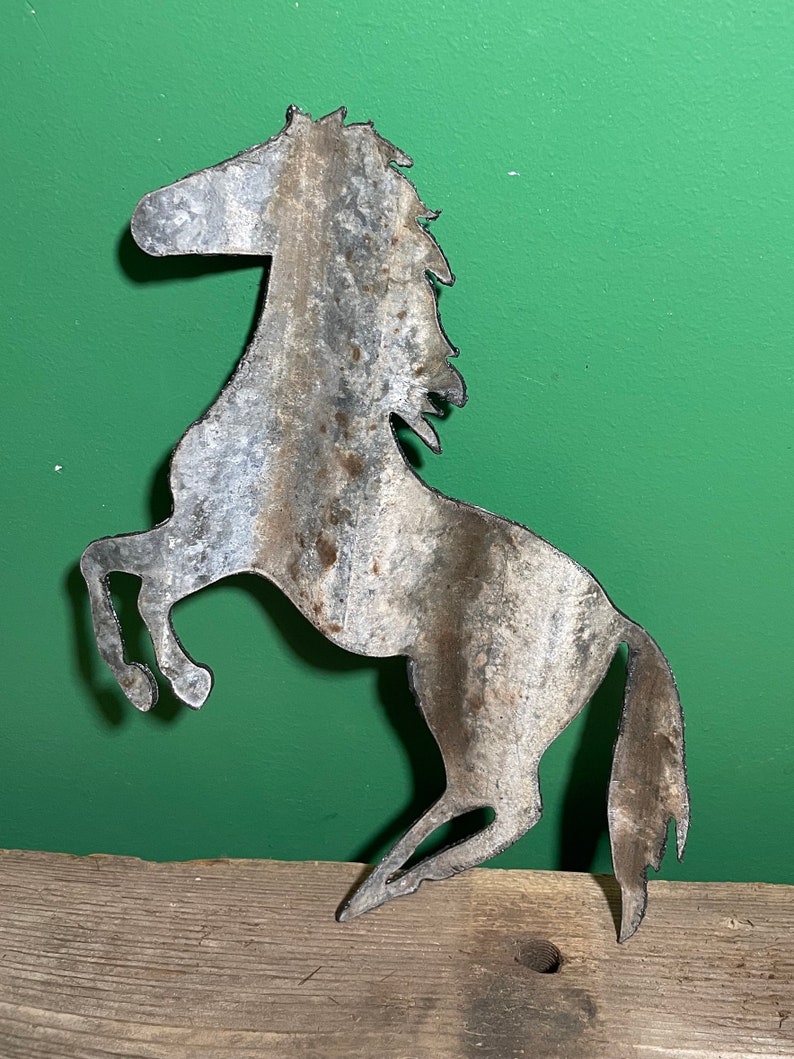 Corrugated Metal Horse - Etsy