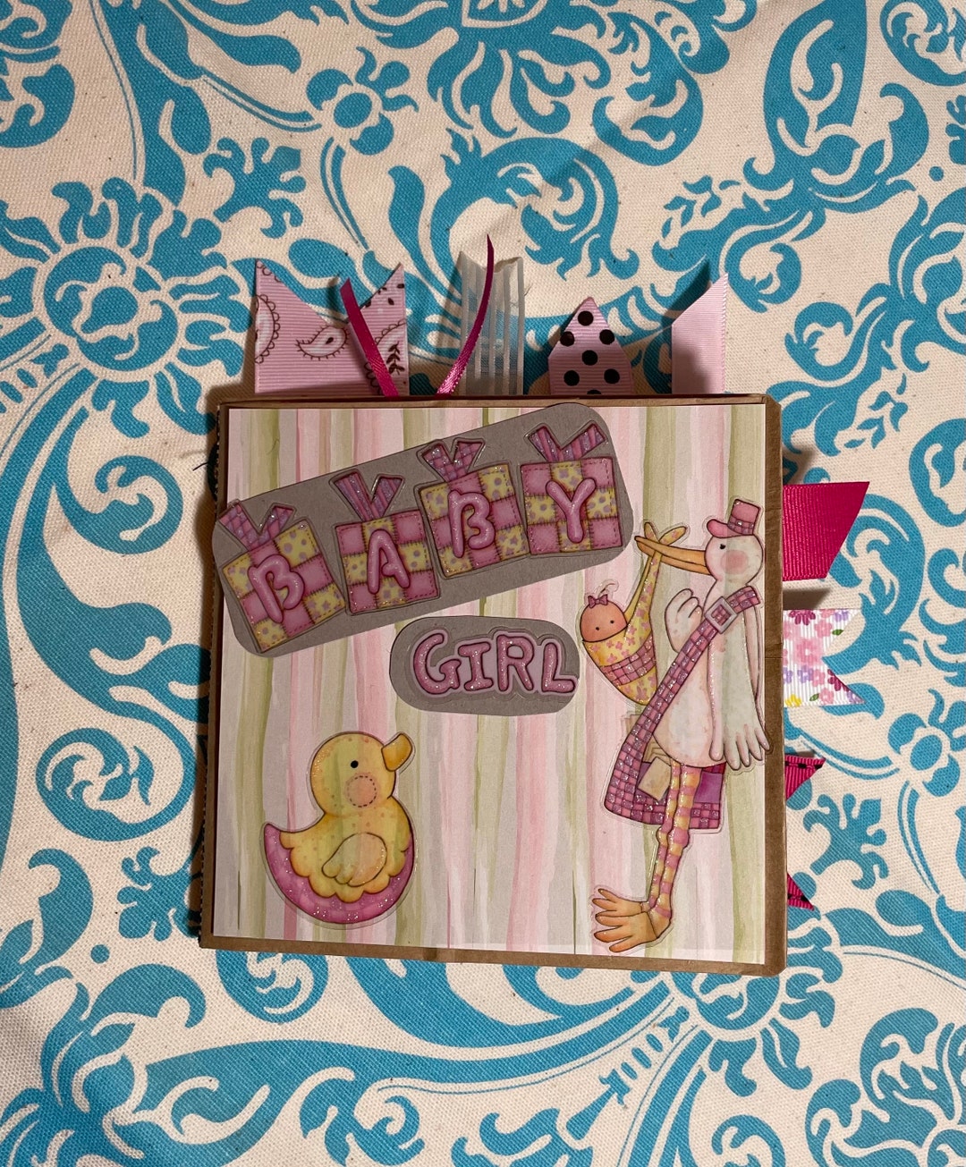5x5 Paper Bag Baby Girl Scrapbook - Etsy