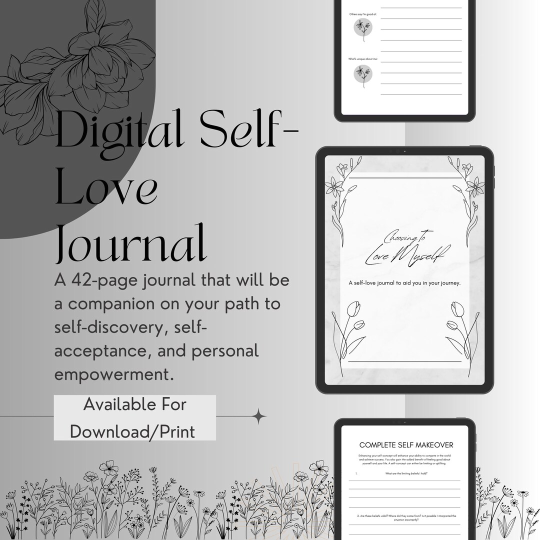 Self-love Journal | Self-care Journal | Mental Health Journal | Journal ...