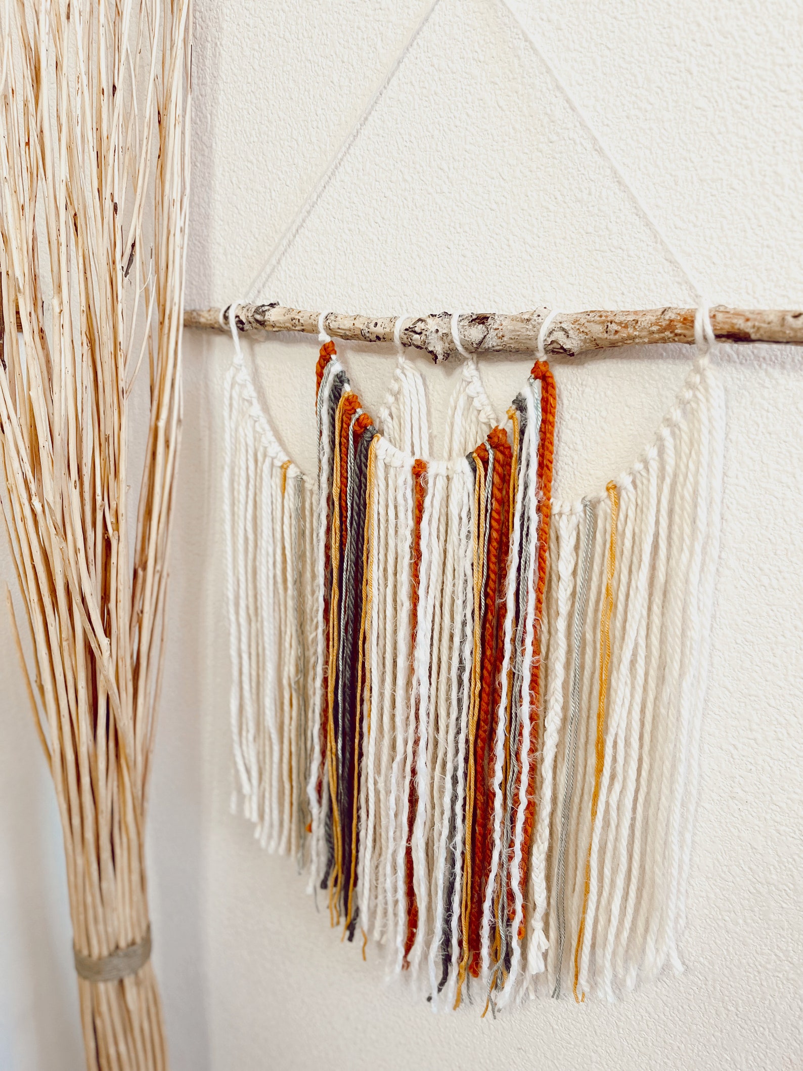 Boho Yarn Tapestry, Macrame Wall Art, Wall Art, Colorful Macrome Wall ...