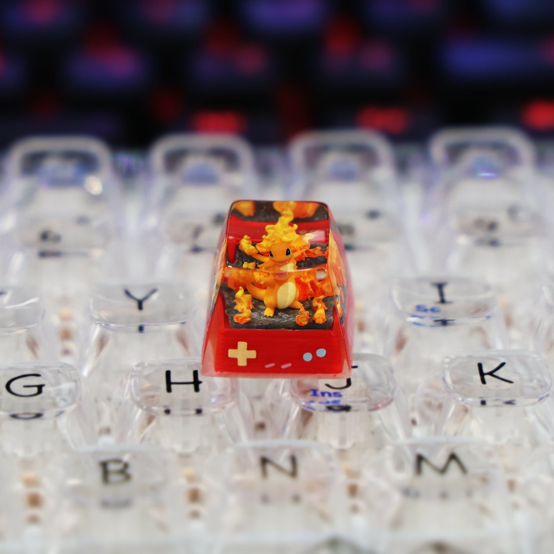 Charmander Pokemon Custom Keycaps, Pokemon Keycap, Artisan Keycap, Cute ...