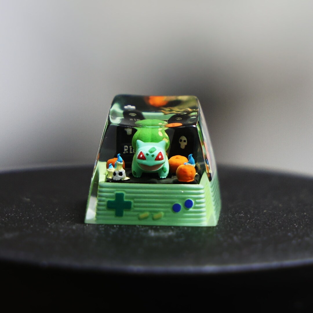 Bulbasaur Pokemon Custom Keycaps, Pokemon Keycap, Artisan Keycap, Cute ...