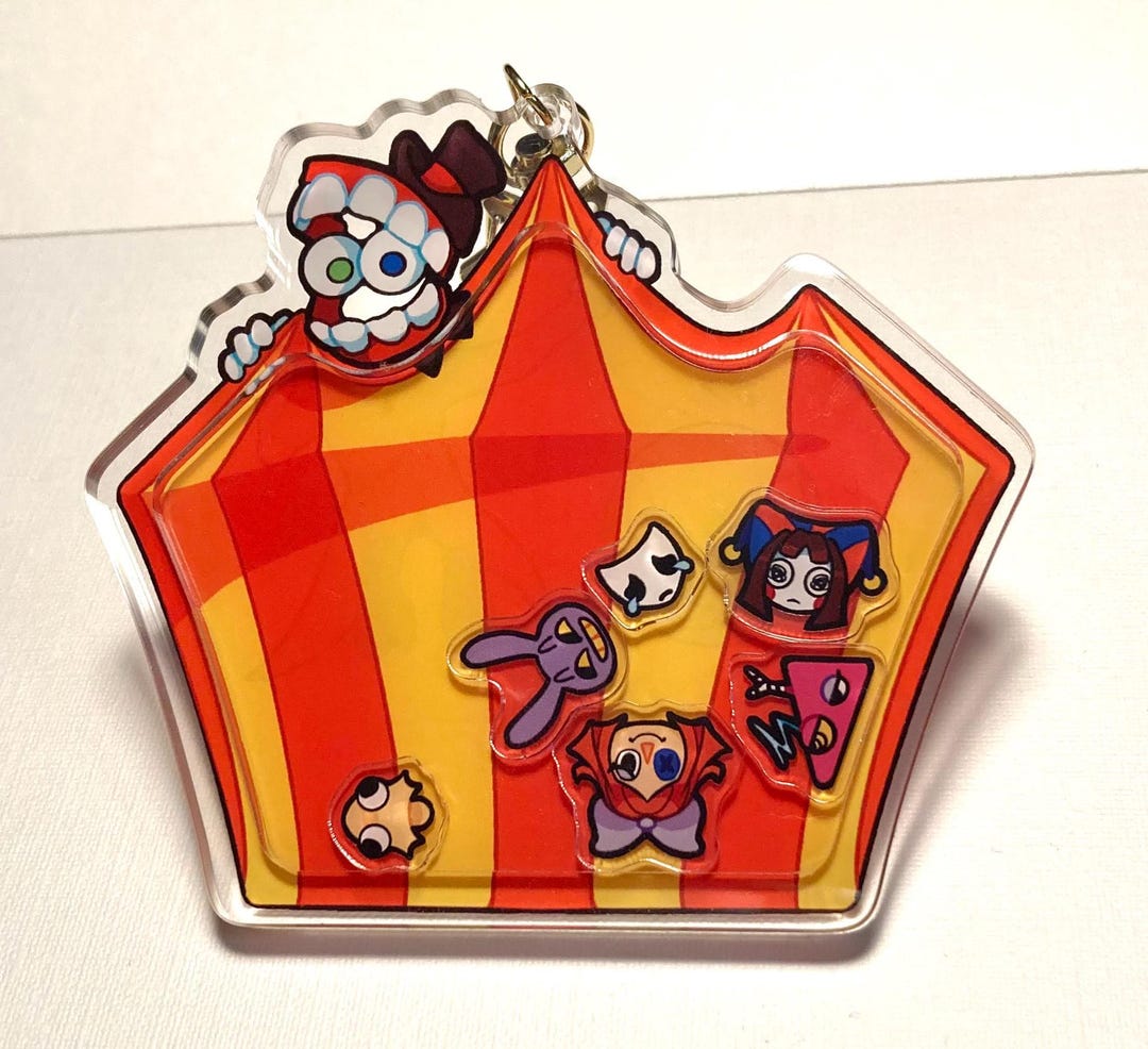 FANMADE the Amazing Digital Circus Acrylic Shaker Keychain - Etsy