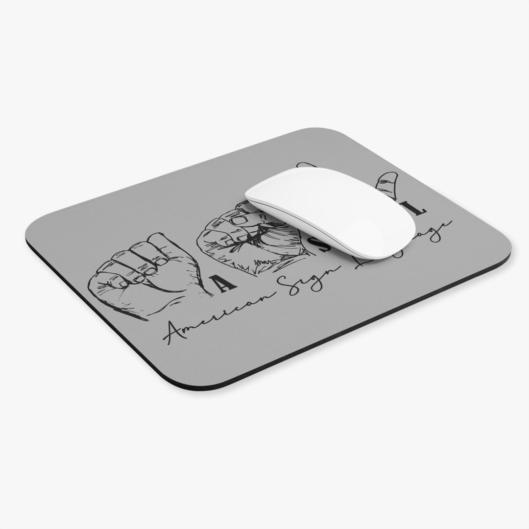 ASL 'american Sign Language' Mouse Pad - Etsy