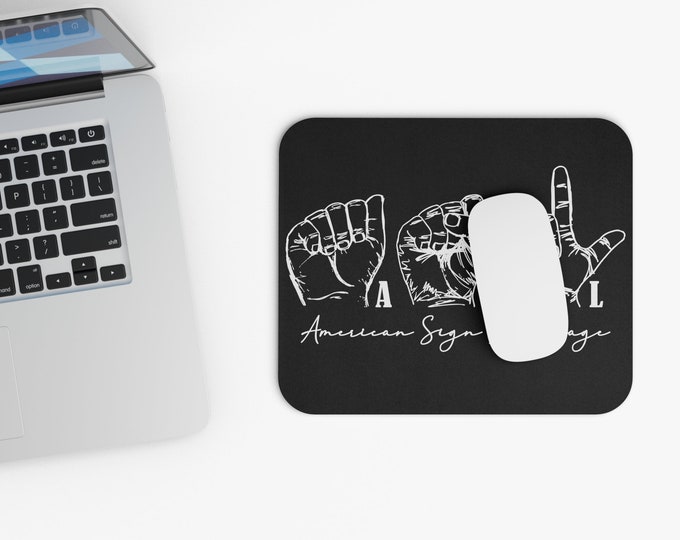 ASL 'american Sign Language' Mouse Pad - Etsy