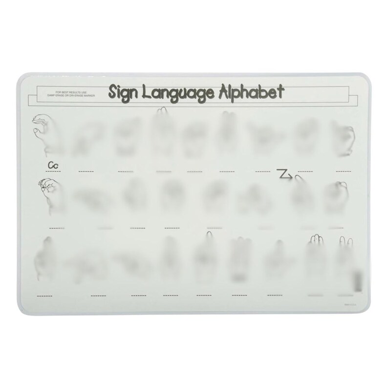 American Sign Language Alphabet Placemat - Etsy