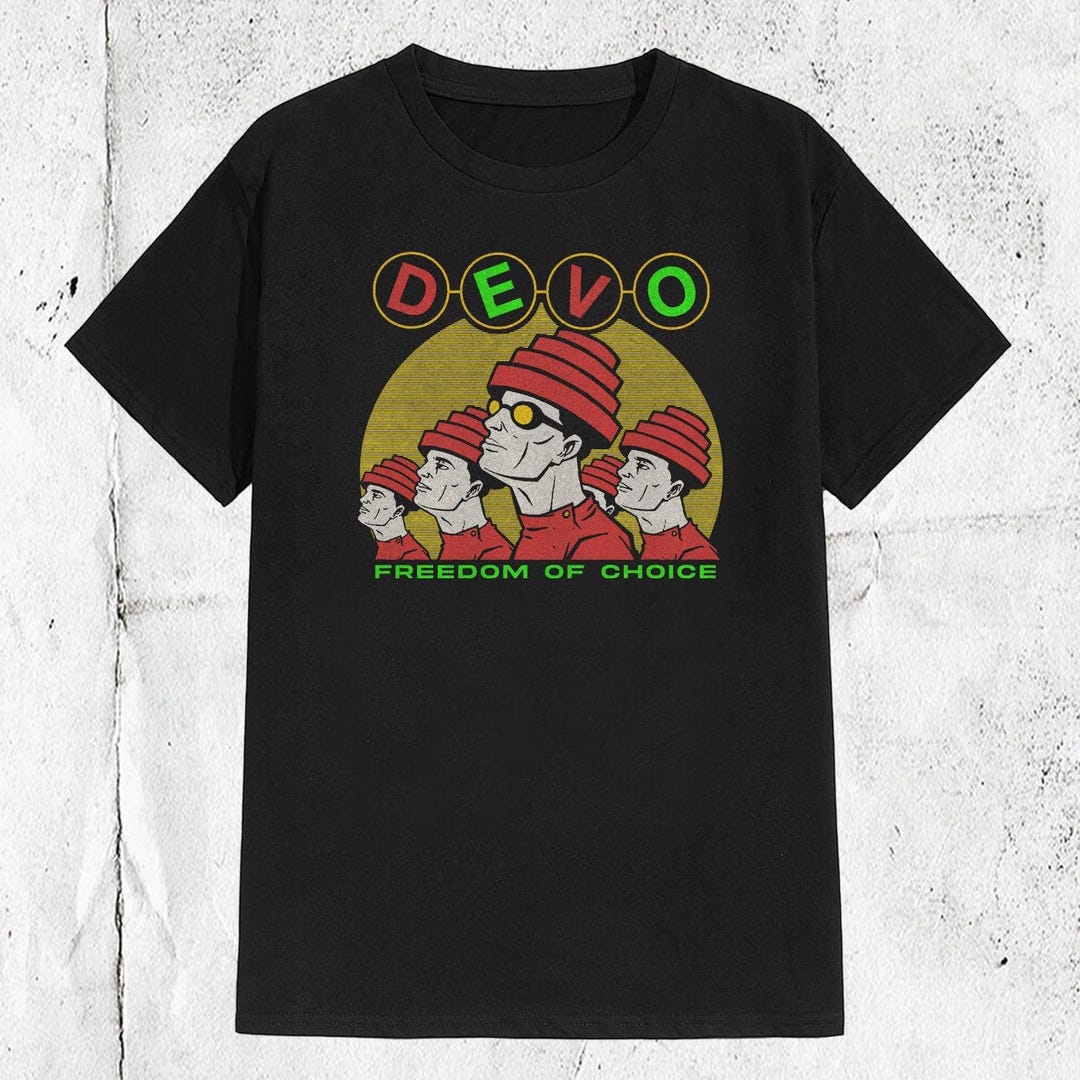 80s 90s Devo New Wave Band T-shirt - Etsy