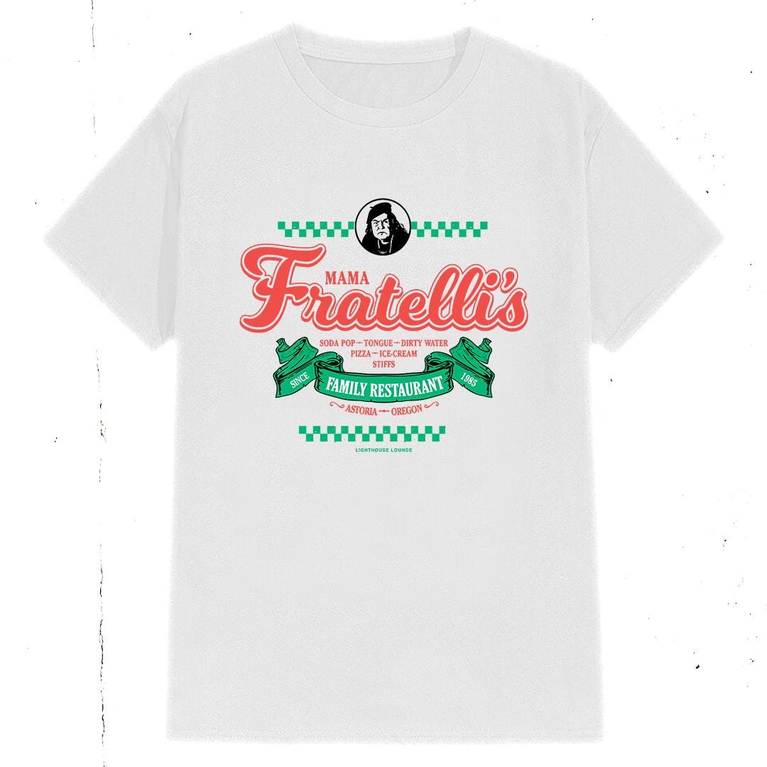 Fratelli's Family Restaurant the Goonies Movie T-shirt - Etsy