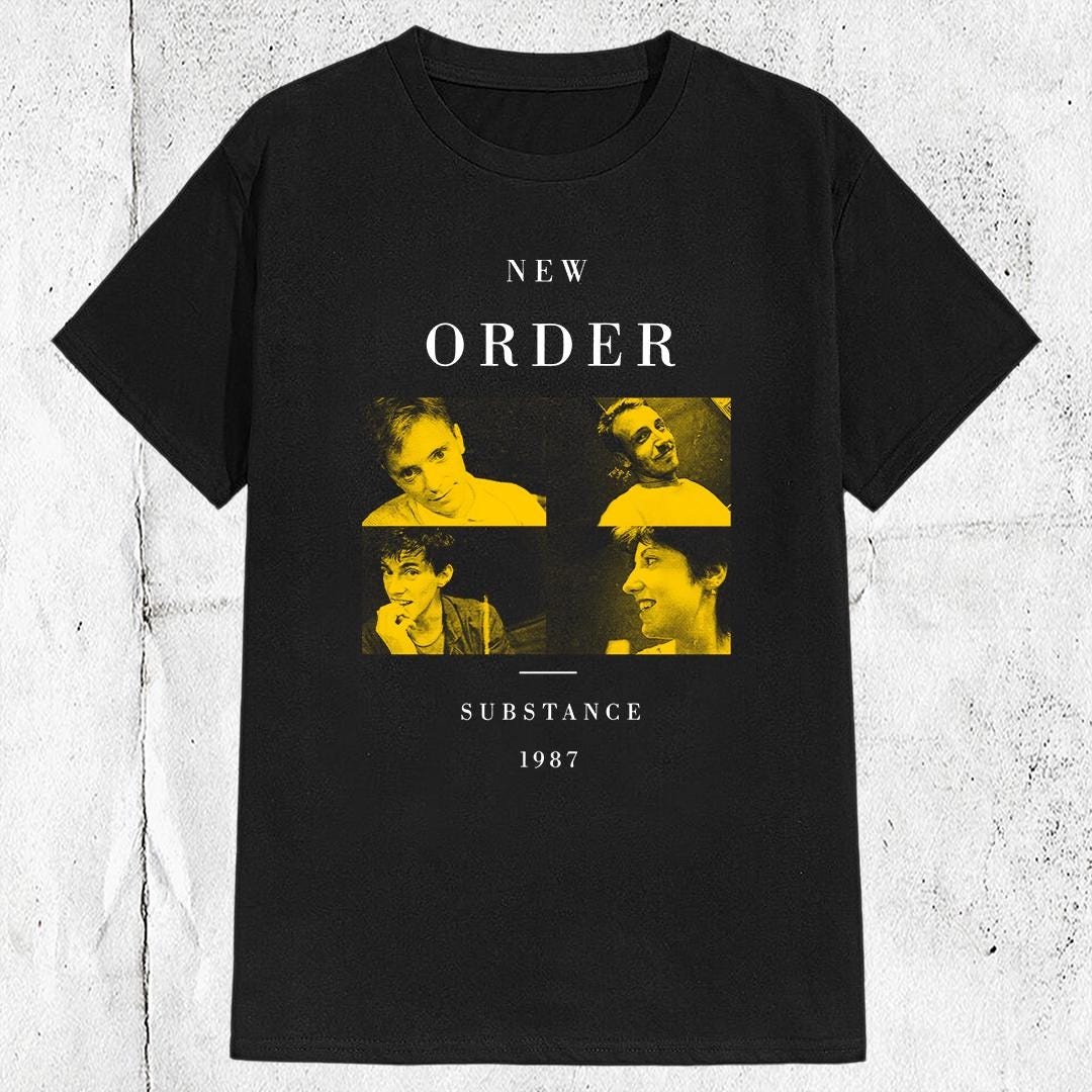 Vintage 80s New Order Band Substance 1987 T-shirt - Etsy