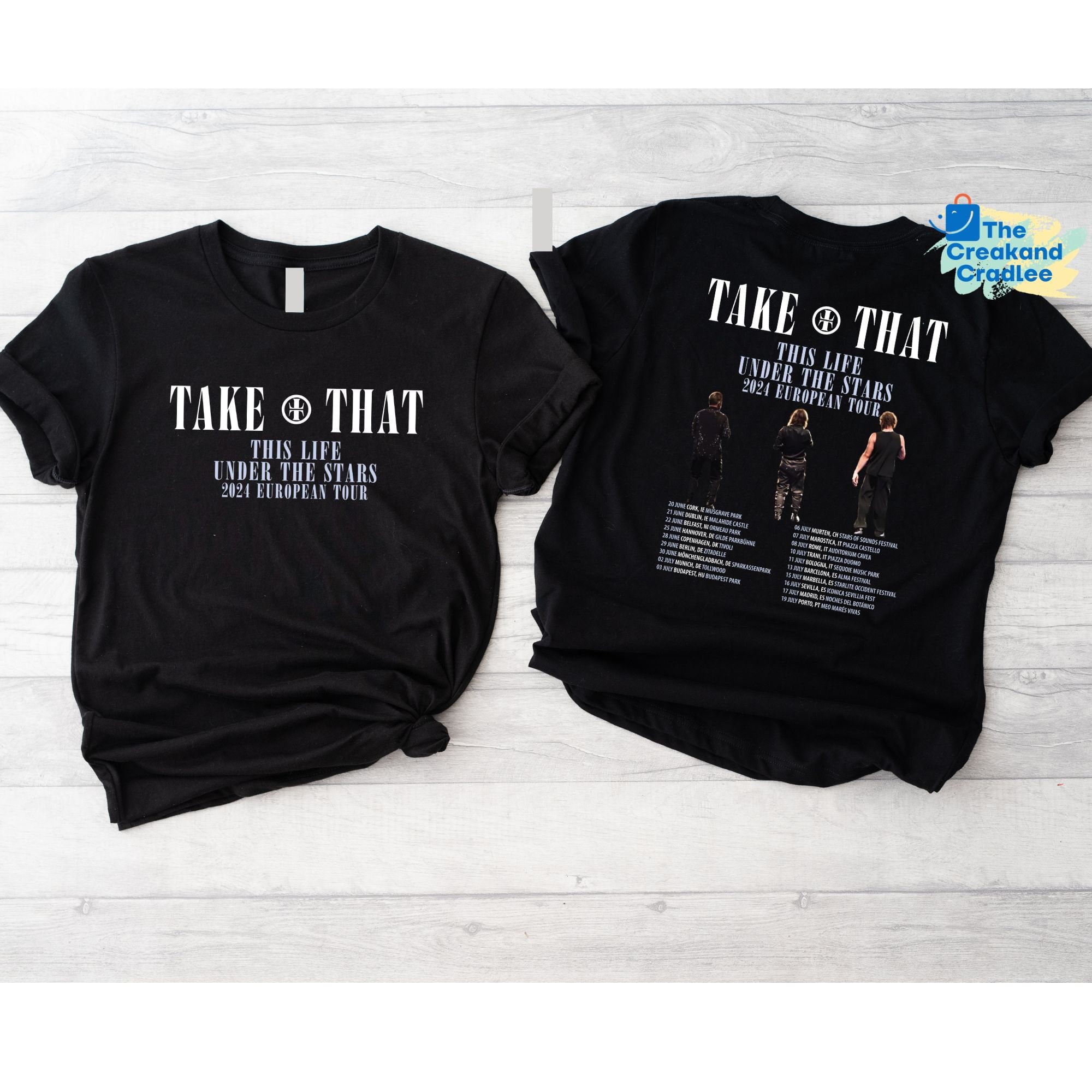 Take That This Life Under The Stars 2024 European Tour Shirt sold by ...