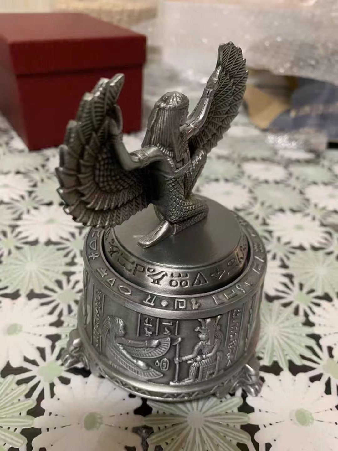 Retro Exquisite Wing Music Box, Angel Music Box, Retro Birthday Gift ...