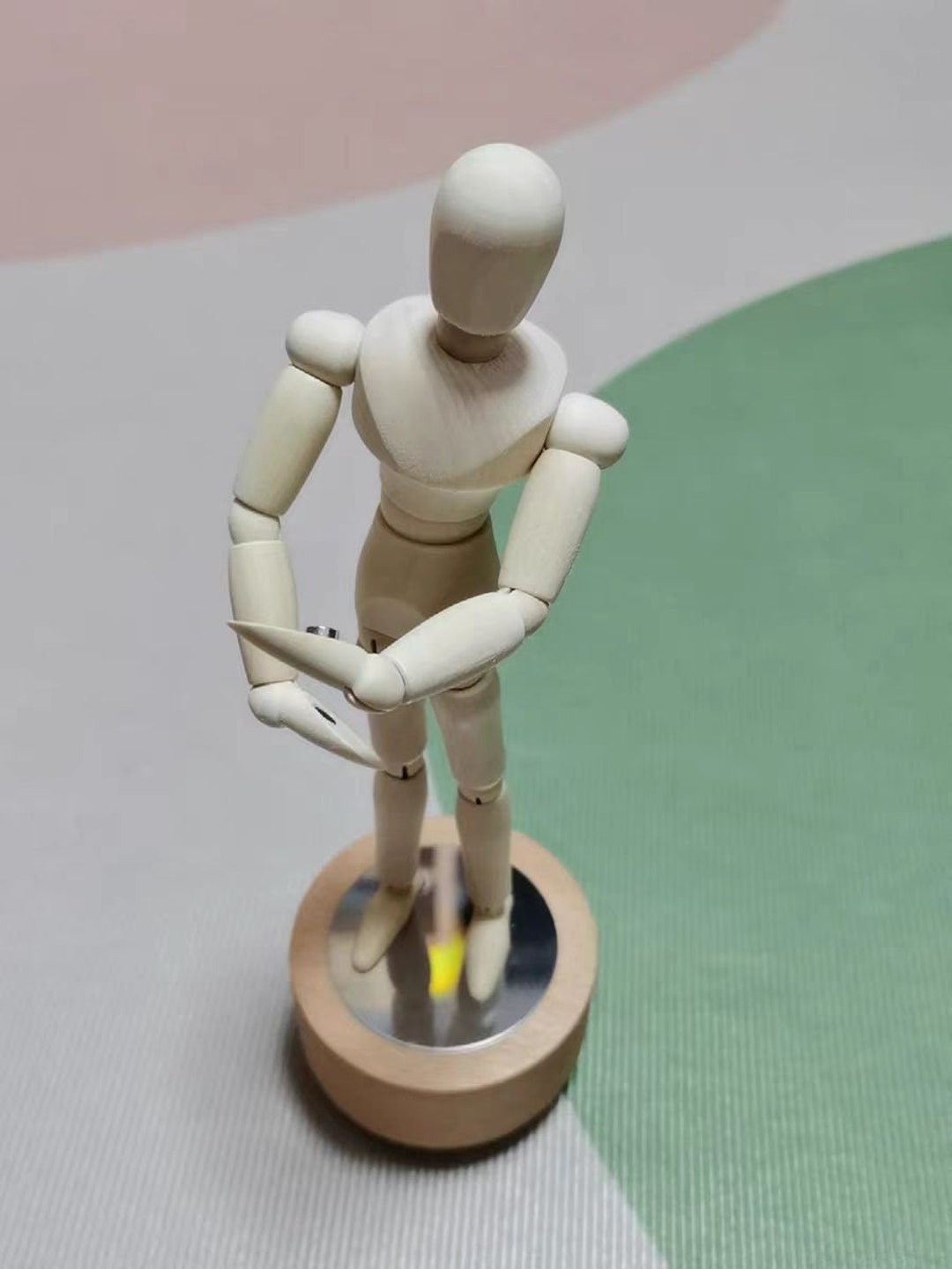 Wudi Wooden Figurine Music Box [puppet Music Box], Magnetic Puppet ...