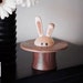 Magician Hat Wooden Music Box Rabbit, Wooden Rabbit Music Box Desktop ...