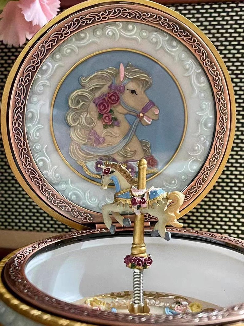 Exquisite Carousel Music Box, Animal Music Box, Retro Carousel Gift ...