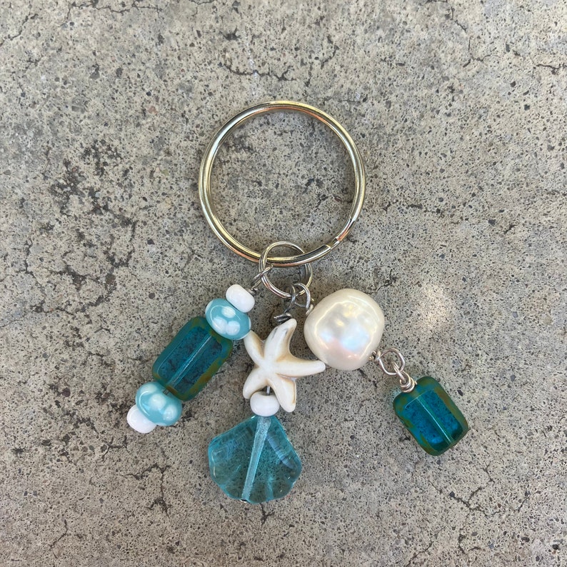Silver and Blue Keychains - Etsy