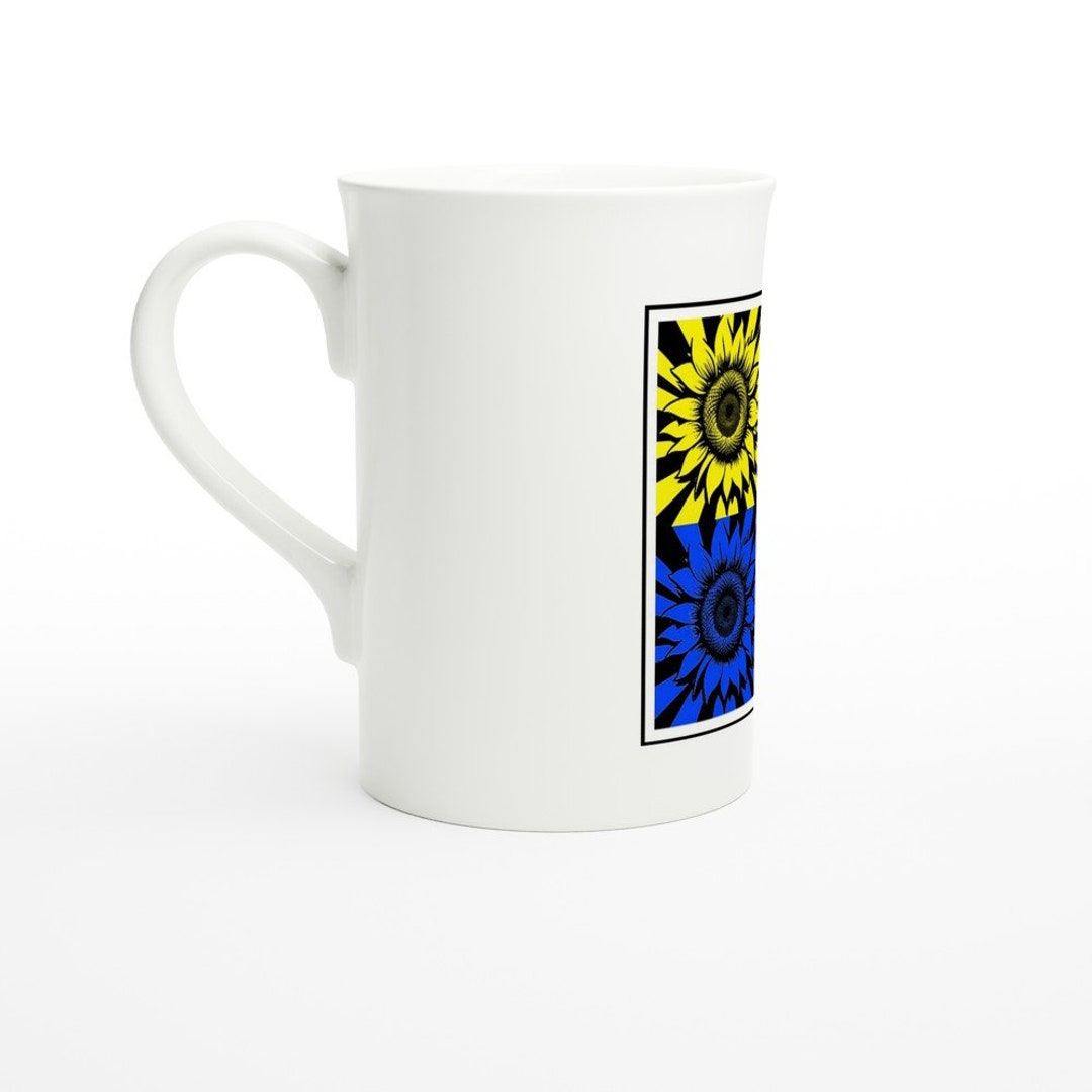 White 10oz Porcelain Slim Mug - Etsy
