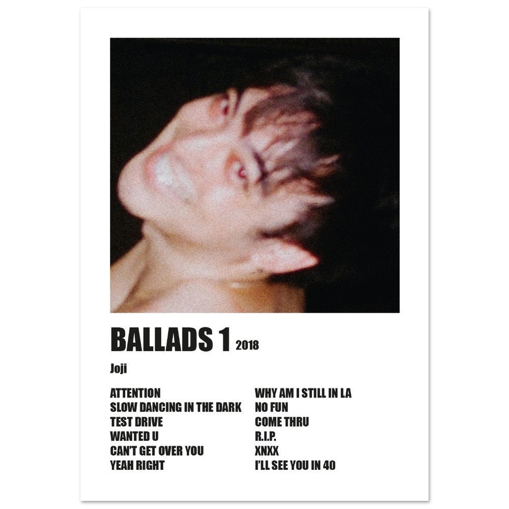 Ballads 1 Joji Poster - Etsy