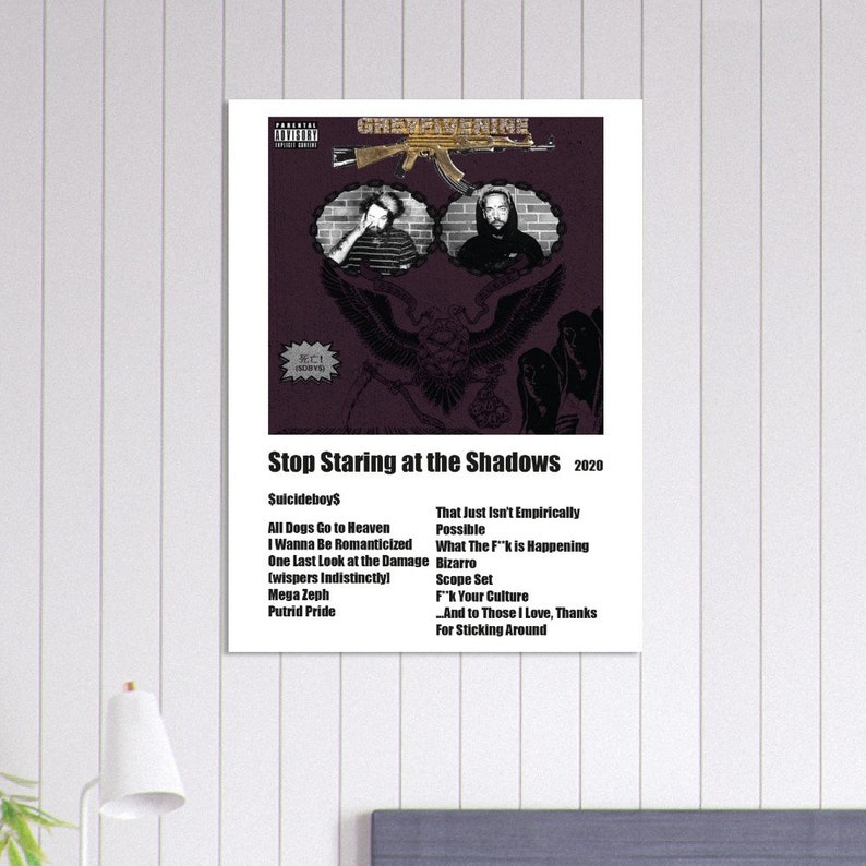Stop Staring at the Shadows Poster - Etsy