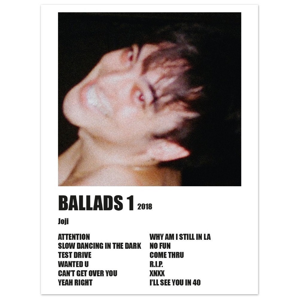 Ballads 1 Joji Poster - Etsy