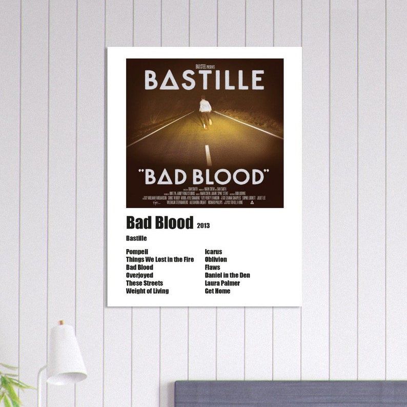 Bad Blood Bastille Poster - Etsy