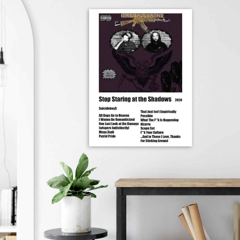 Stop Staring at the Shadows Poster - Etsy