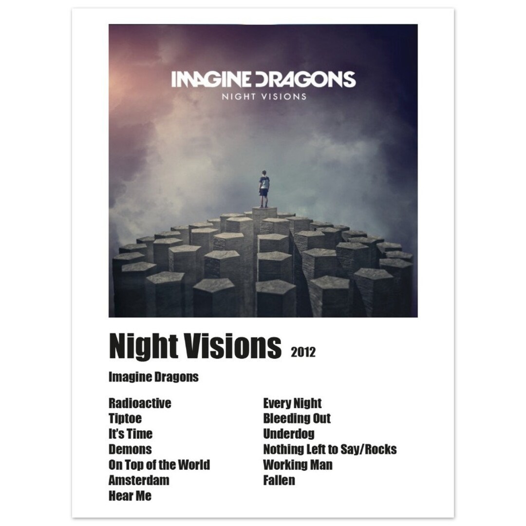 Night Visions Imagine Dragons Poster - Etsy