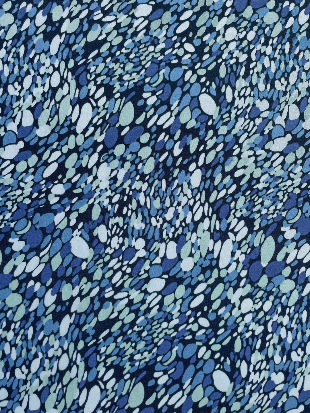 Liberty Japan Tana Lawn Unnamed Dot Print in Blue Mix | Vintage Fabric ...