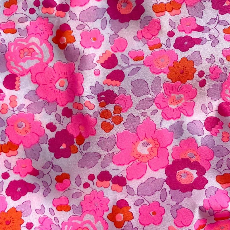 Neon Floral Fabric - Etsy