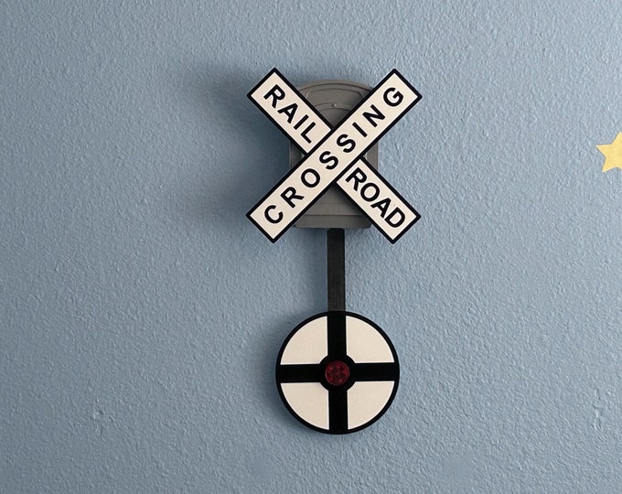 RAILROAD TRAIN CROSSING Signal Kit With Report Sign and Flashing Led ...