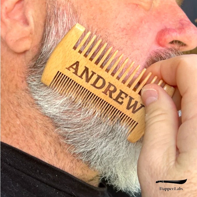 Wooden Beard Comb - Etsy