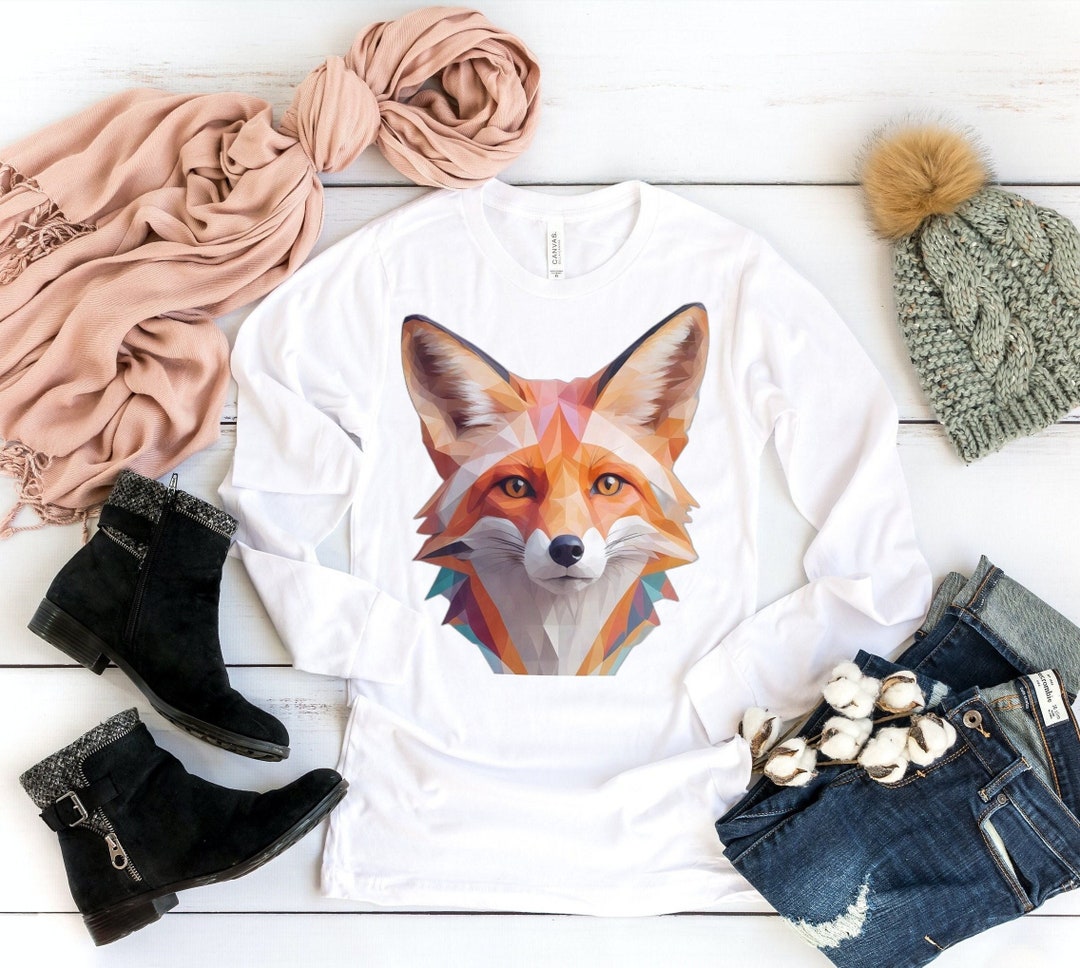 Geometric Fox Polygonal Art Png Image, Digital Design, Instant Download ...