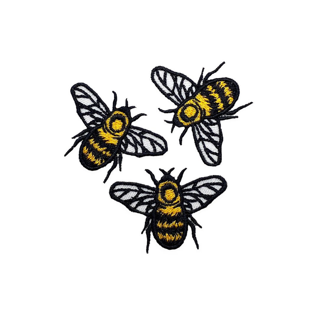 3PCS Bee Patches Iron on Patches for Clothes Backpacks Hat Jeans - Etsy