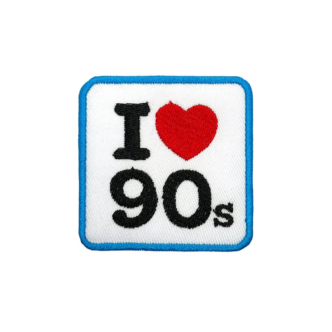 I Love 90s Patches Iron on Patches for Clothes Backpacks Hat Jeans - Etsy