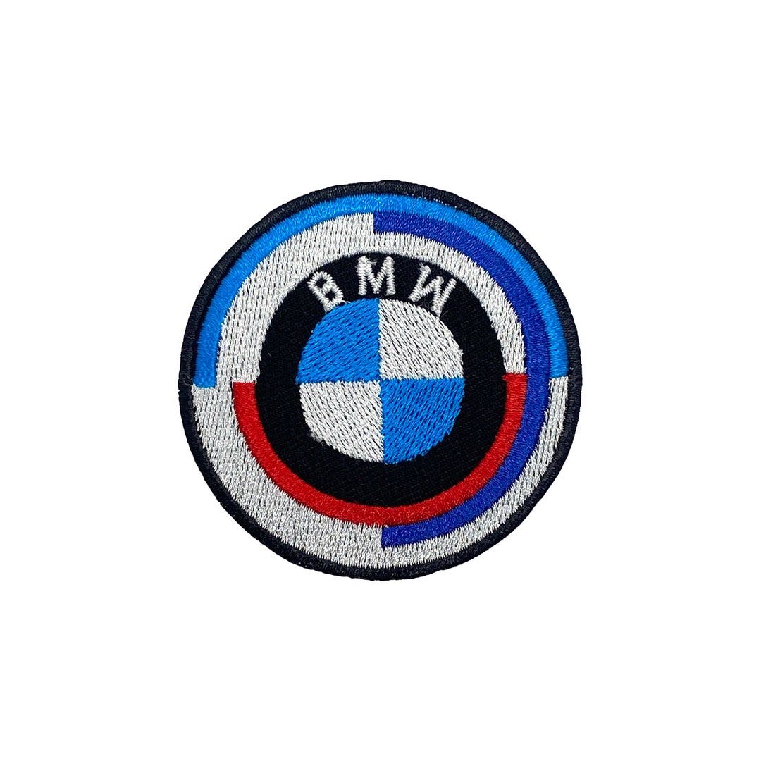 Black Border BMW Patches Iron on Patches for Clothes Backpacks Hat ...