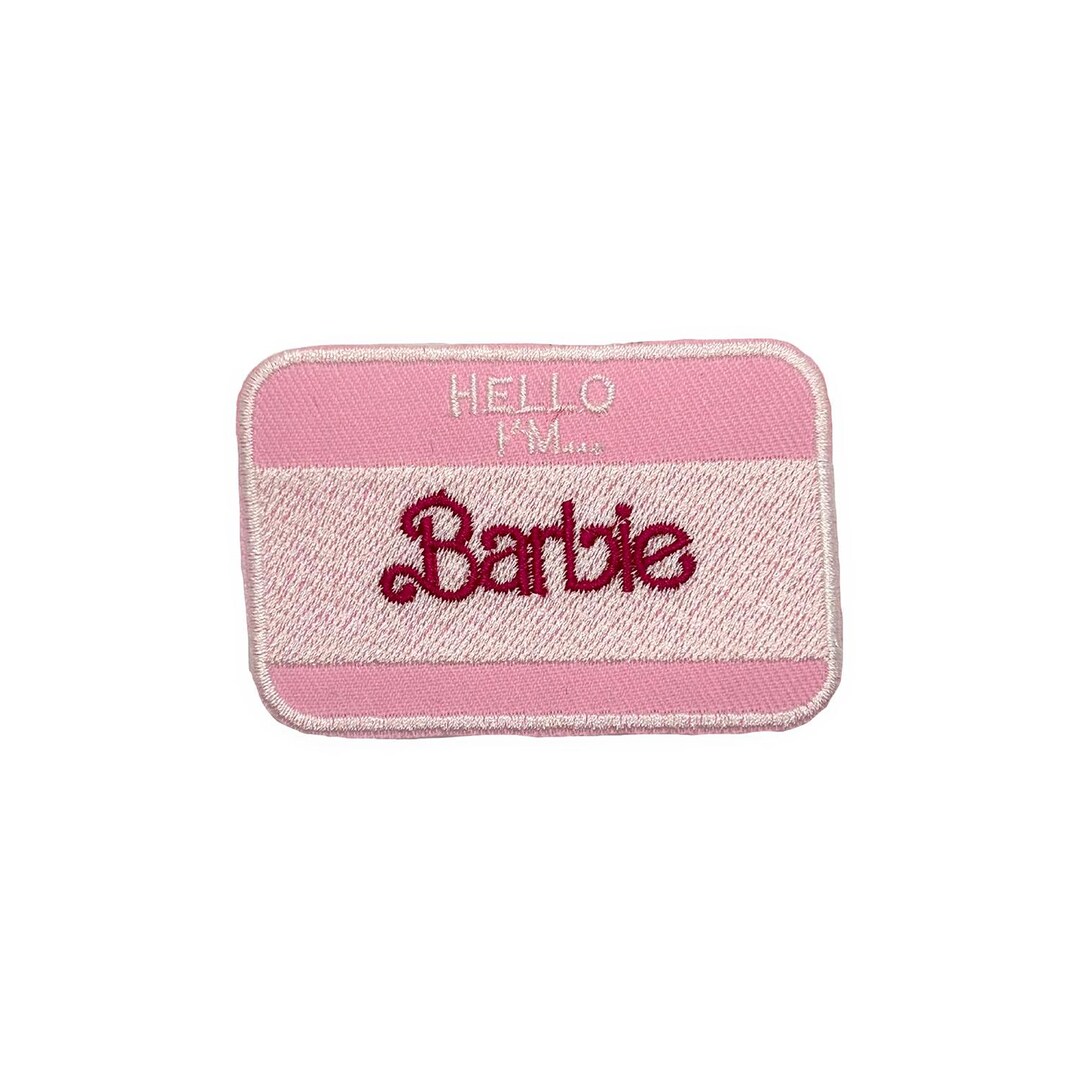 Hello I'M Barbie Patches Iron on Patches for Clothes Backpacks Hat ...
