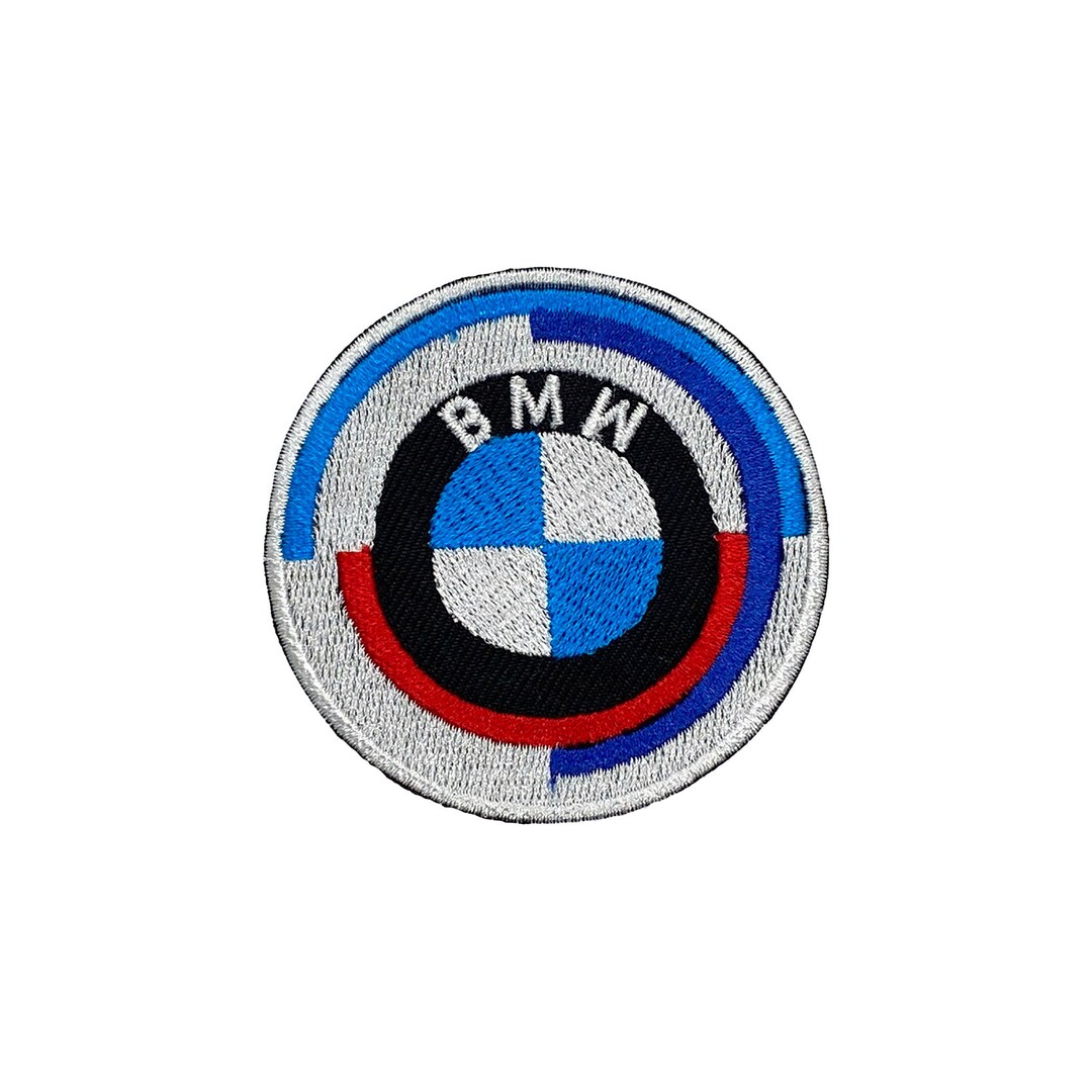 White Border BMW Patches Iron on Patches for Clothes Backpacks Hat Jeans - Etsy