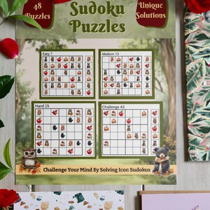 Fun Fall Sudoku Puzzles 6x6 for Adults & Kids - Etsy