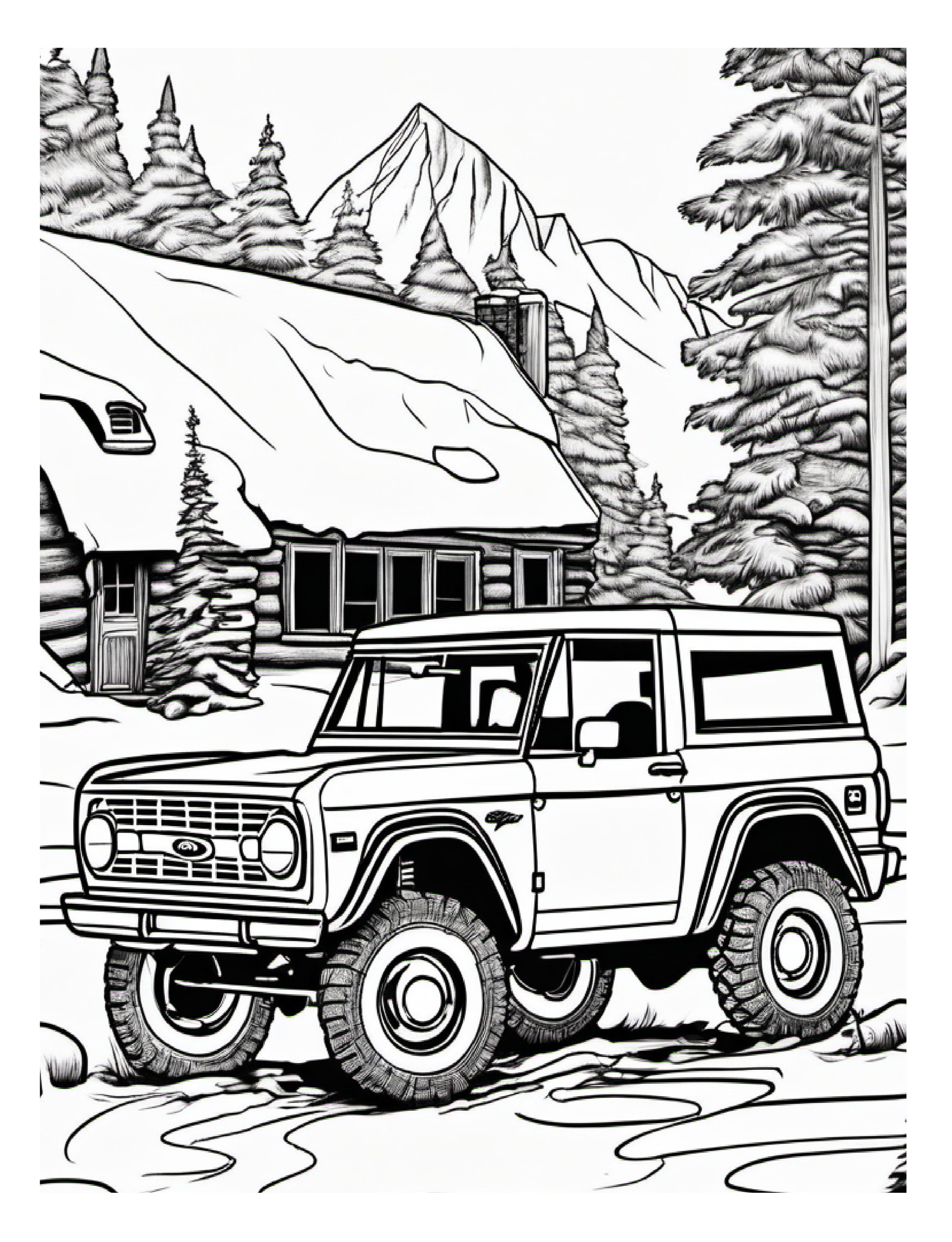 Printable Pages | Off-road Coloring Book | - Etsy