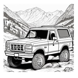 Printable Pages | Off-road Coloring Book | - Etsy
