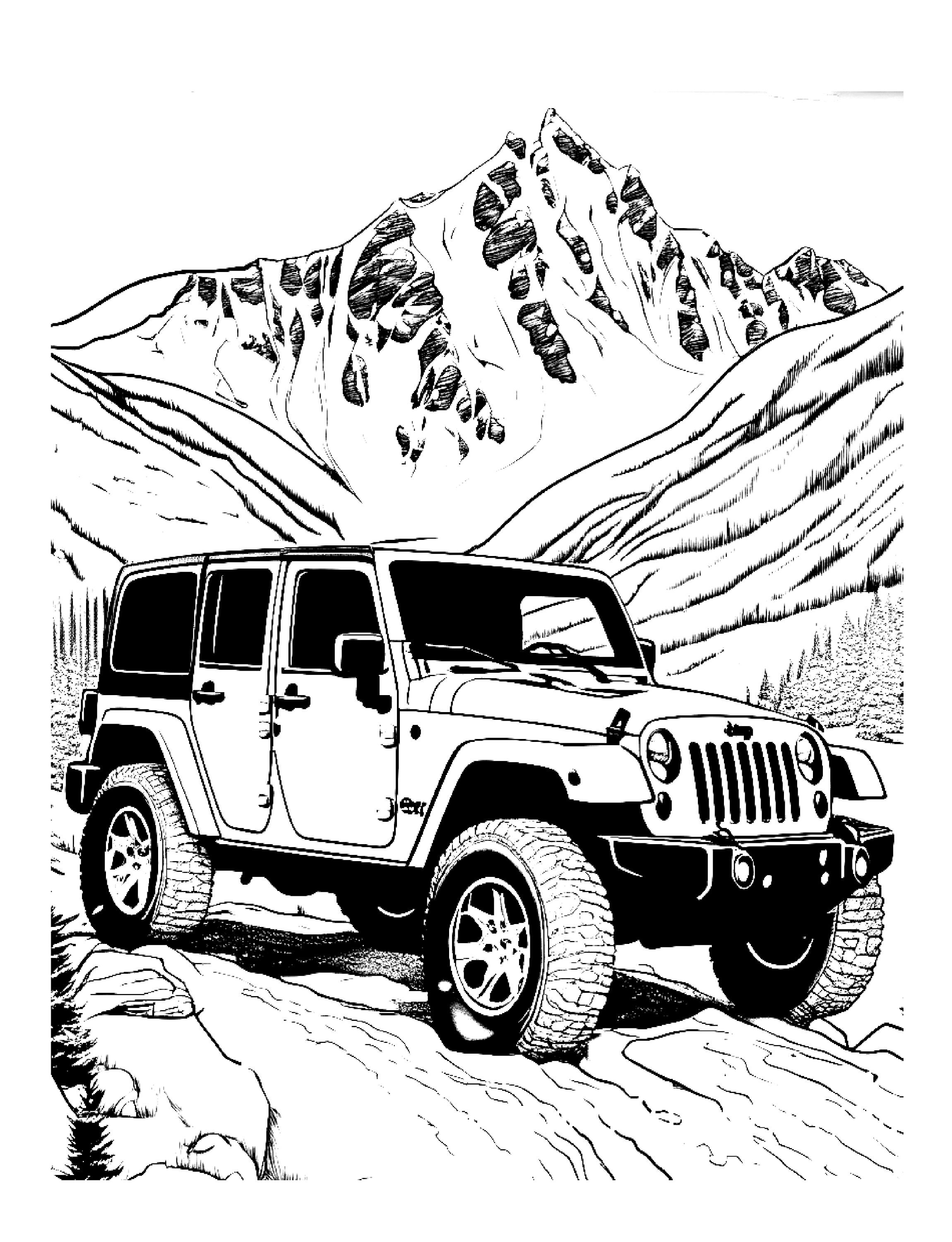 Printable Pages | Off-road Coloring Book | - Etsy