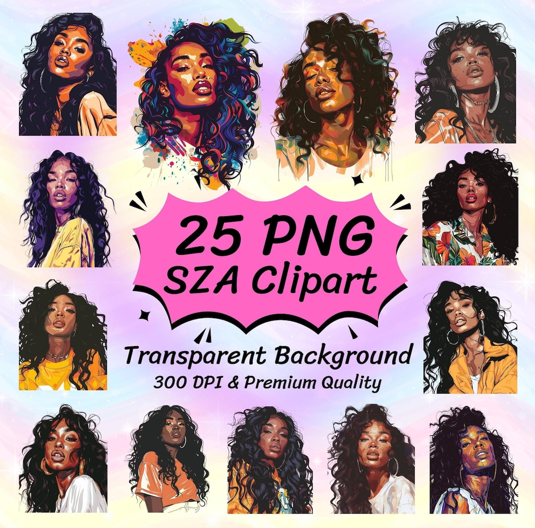 SZA PNG Clipart Collection 25 PNG Digital Product File , High ...