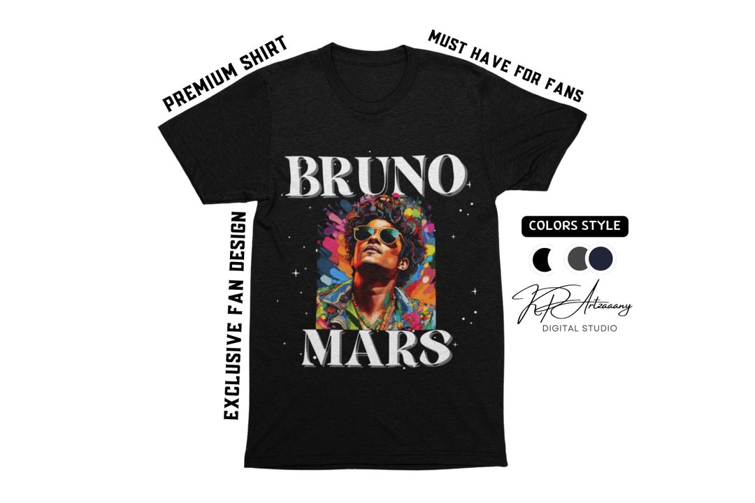 Bruno Mars Shirt | Bruno Mars Merch Shirt , Rock Rap Tee Gifts , Hip ...