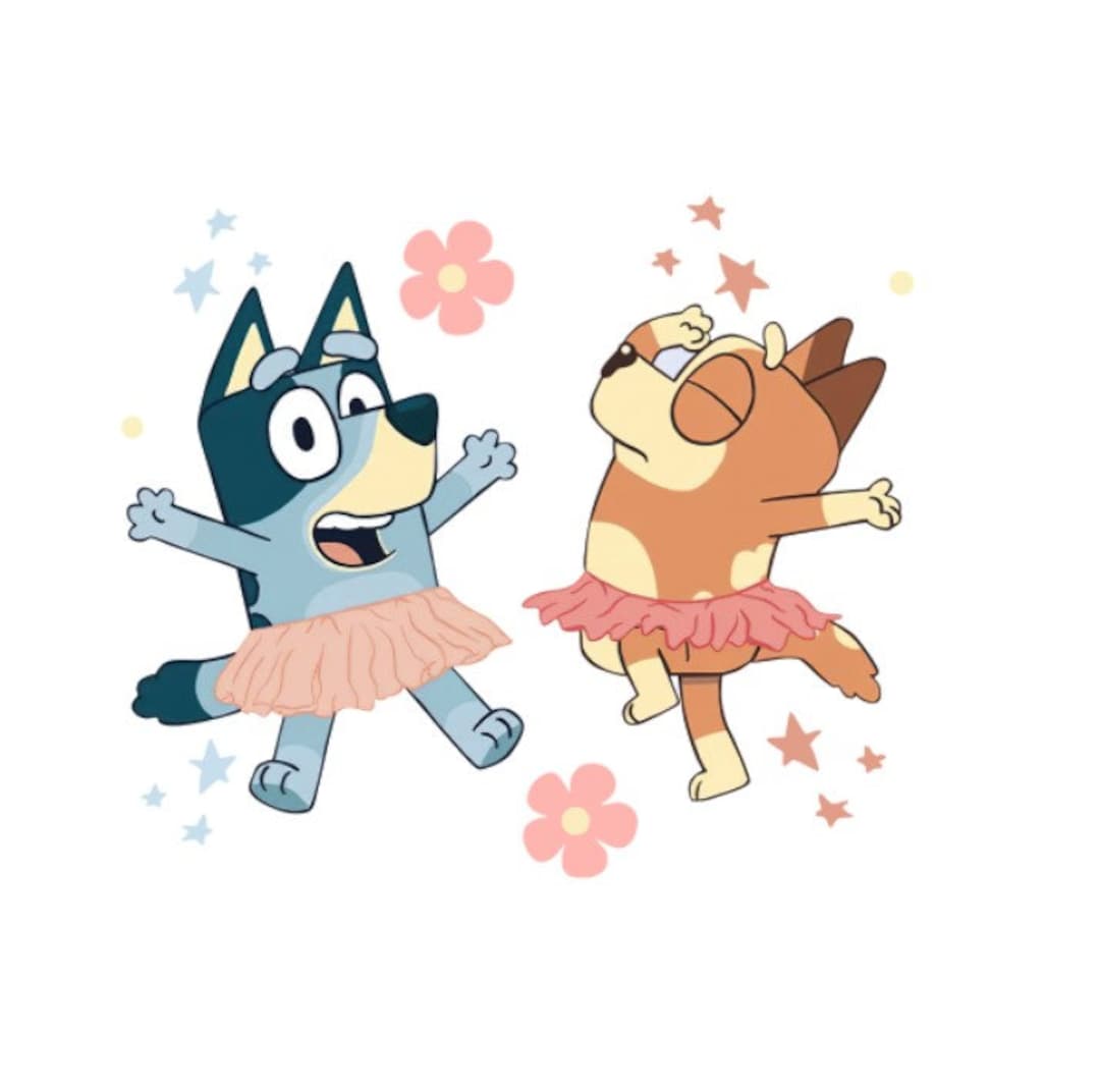 Bluey Dance Mode Png, Bluey and Bingo Png, Cute Bluey 20245, Bluey ...