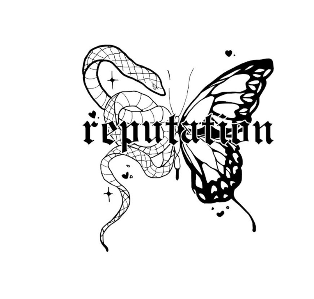 Reputation Png, Snake Butterfly Sticker, PNG Instant Download Digital ...