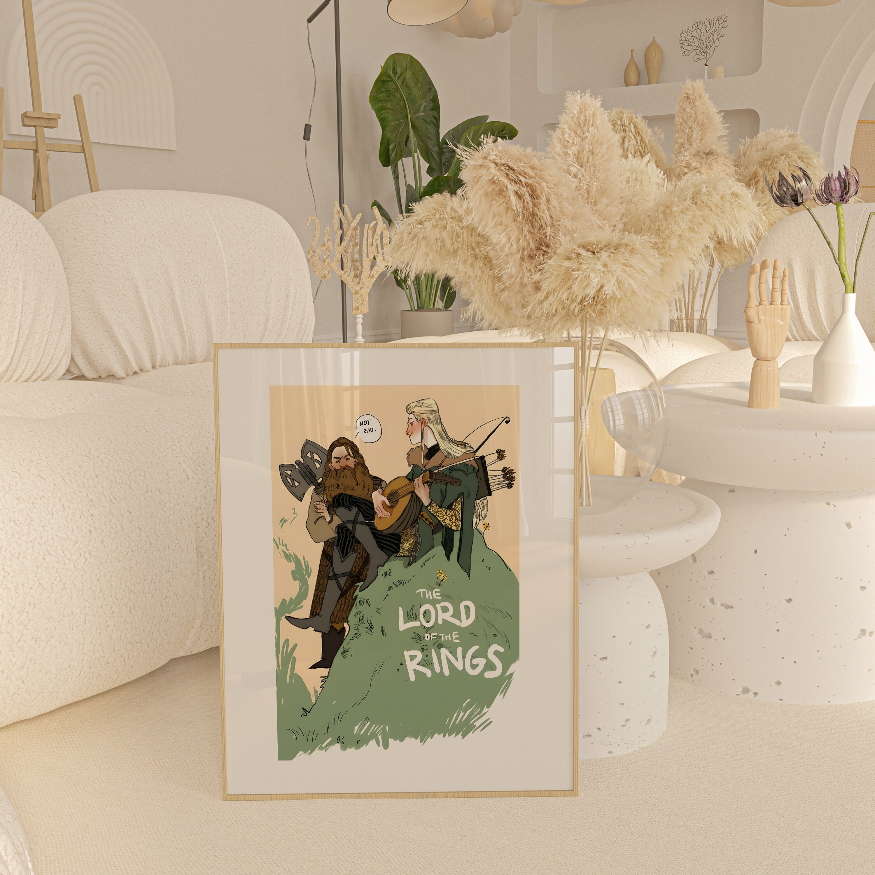 Lord of the Rings Poster LOTR Retro Wall Art the Lord of the Rings ...