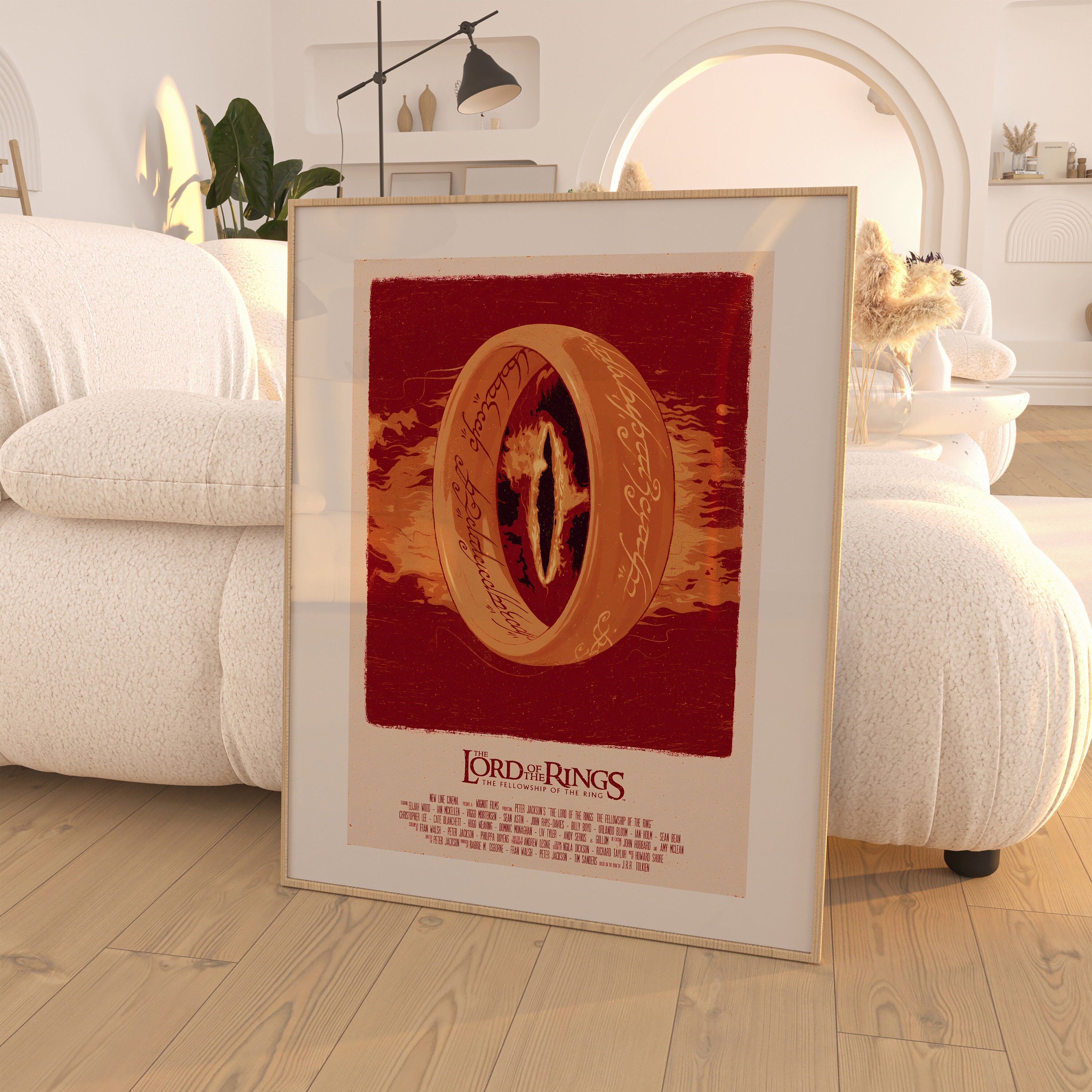 Lord of the Rings Poster LOTR Retro Wall Art the Lord of the Rings ...