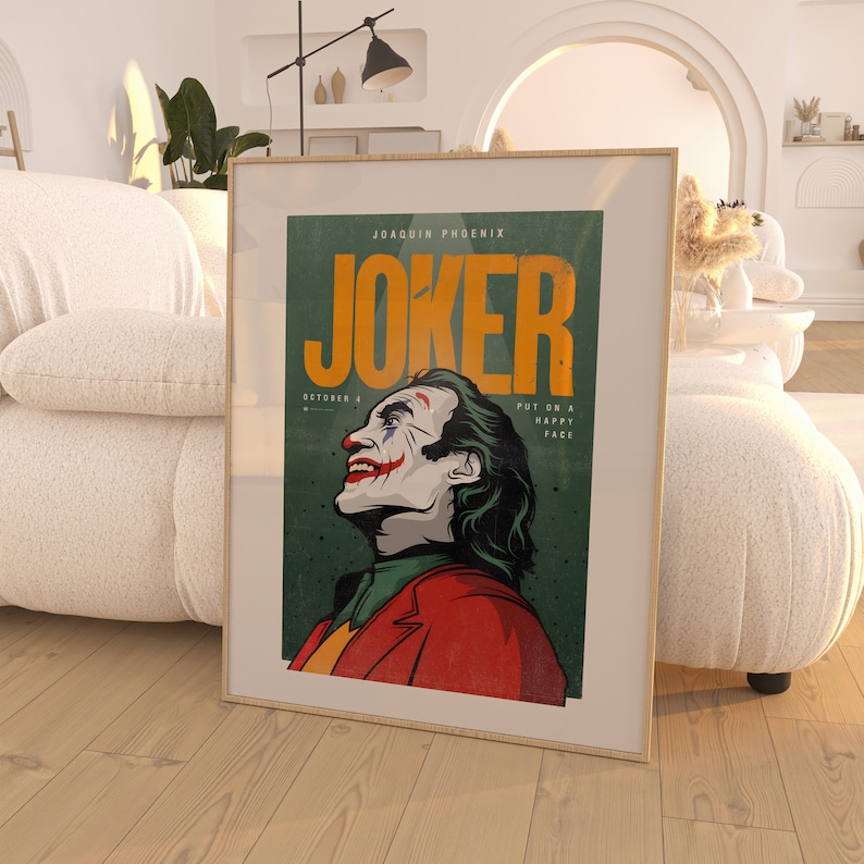 Joker Movie Poster, Poster Gifts, Movie Poster, Wall Art, Home Decor ...