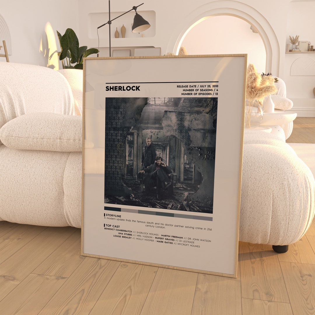 Sherlock TV Show Poster / TV Shows Poster / Movie Poster Gift / Poster ...