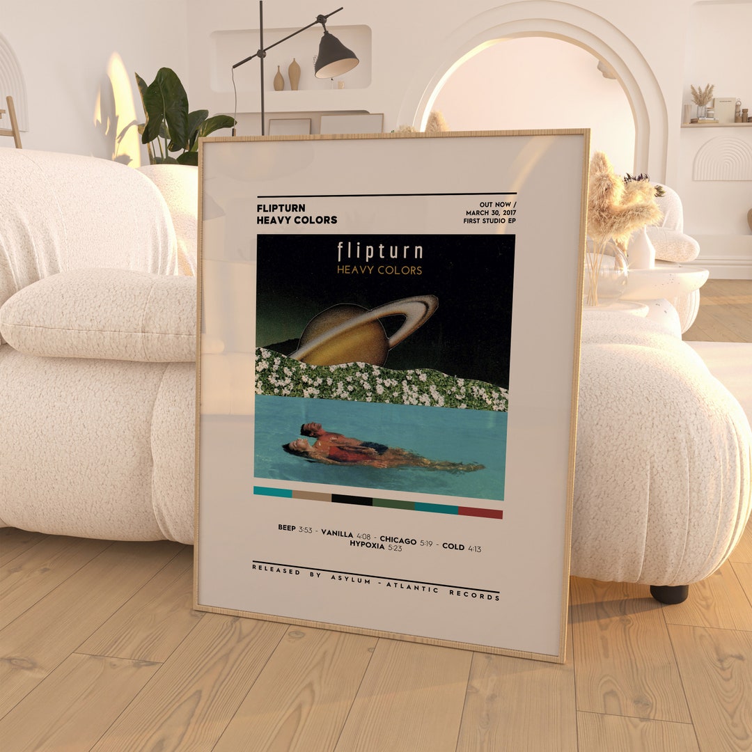 Flipturn Heavy Colors Album Poster / Album Tracklist Poster / Room ...