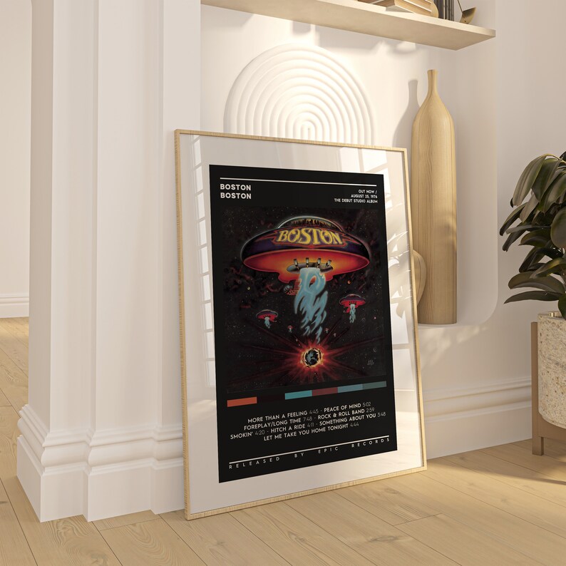 Boston Boston Album Poster / Album Cover Poster / Room Decor / Wall Art ...